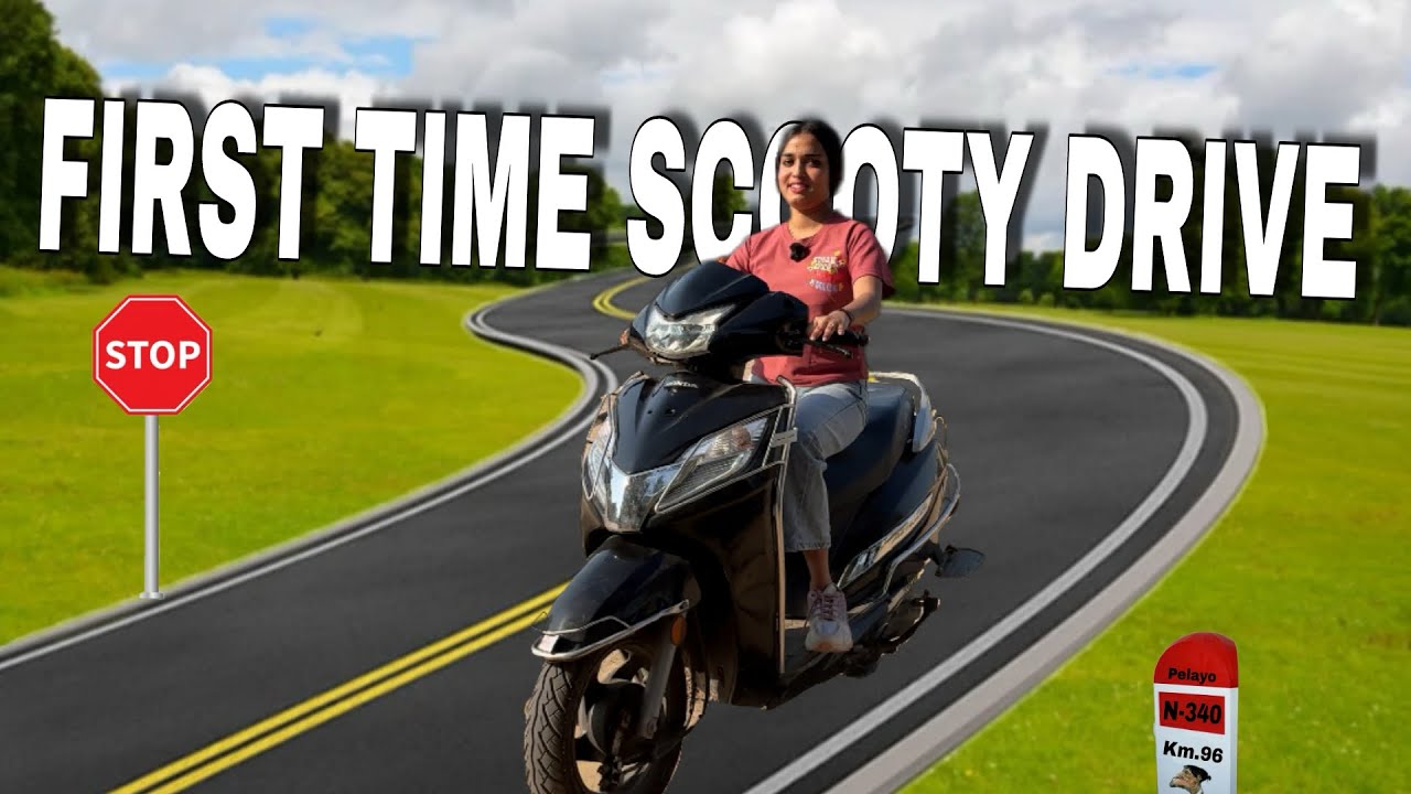 FIRST TIME SCOOTY DRIVE 🛵 - YouTube