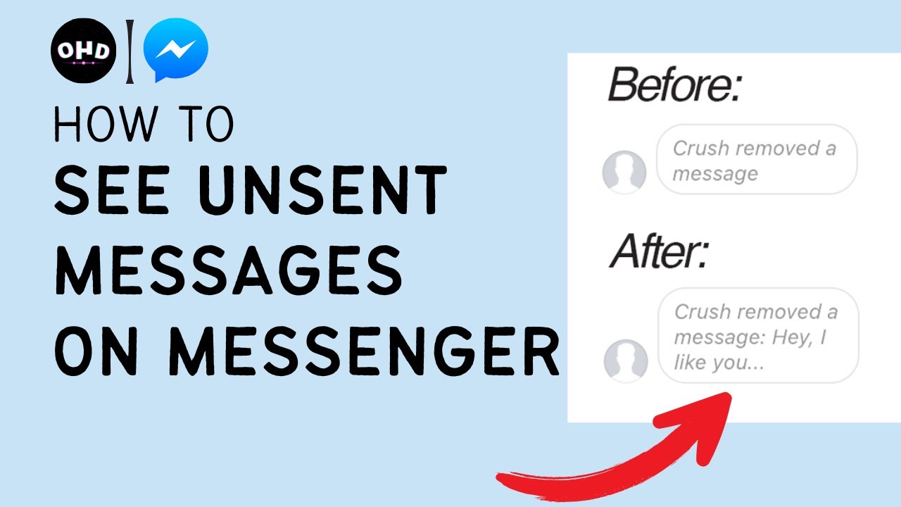 How to See Unsent Messages on Messenger 2023 | Recover Deleted Messages ...