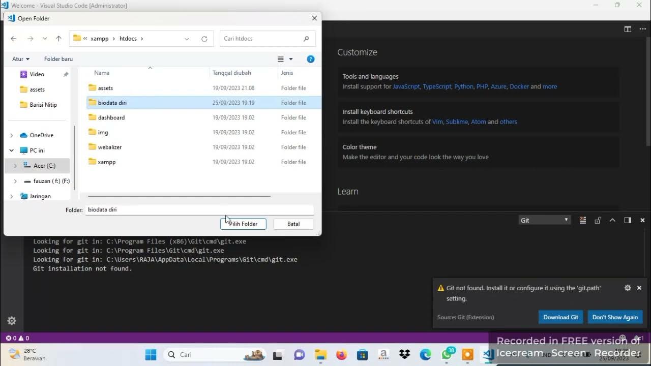 Membuat Biodata Diri Menggunakan (CSS Dan HTML) membuat biodatadiri menggunakan (VISUAL STUDIO ...