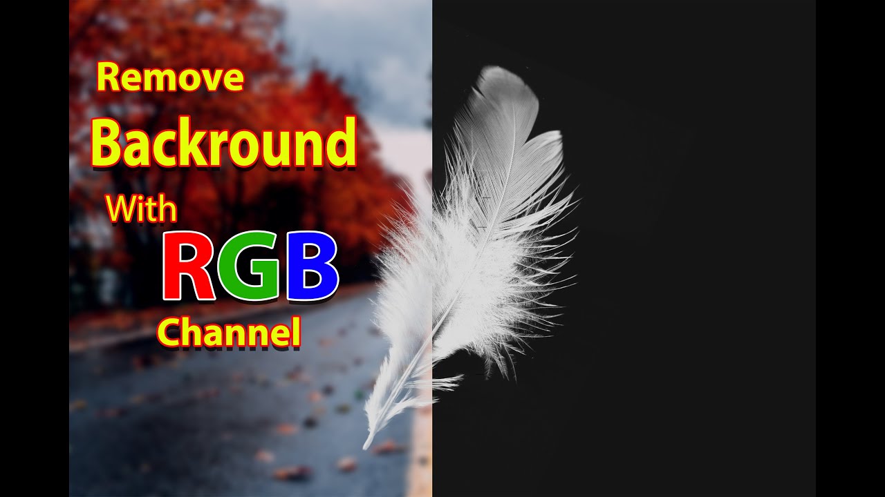 Remove Background with RGB Channel in Photoshop CC - YouTube