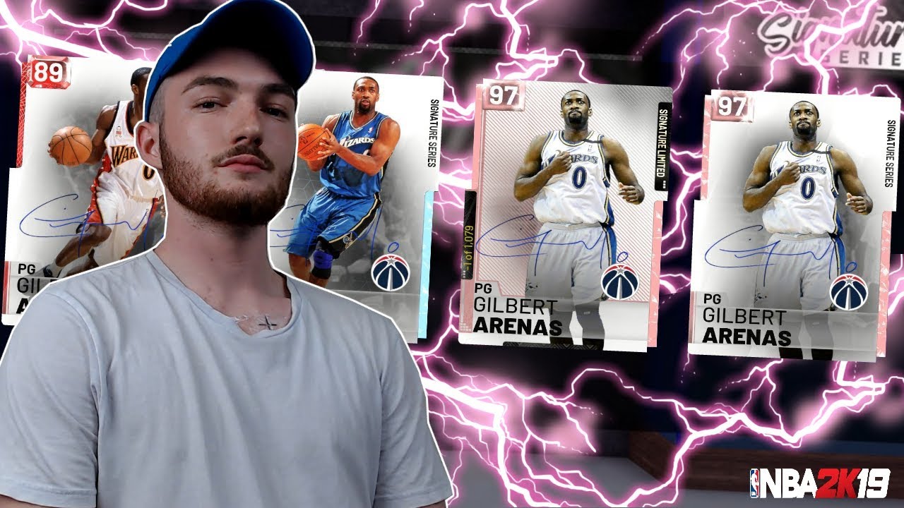 PINK DIAMOND GILBERT ARENAS PACK OPENING!!! 2 INSANE PULLS!!! (NBA 2K19 ...