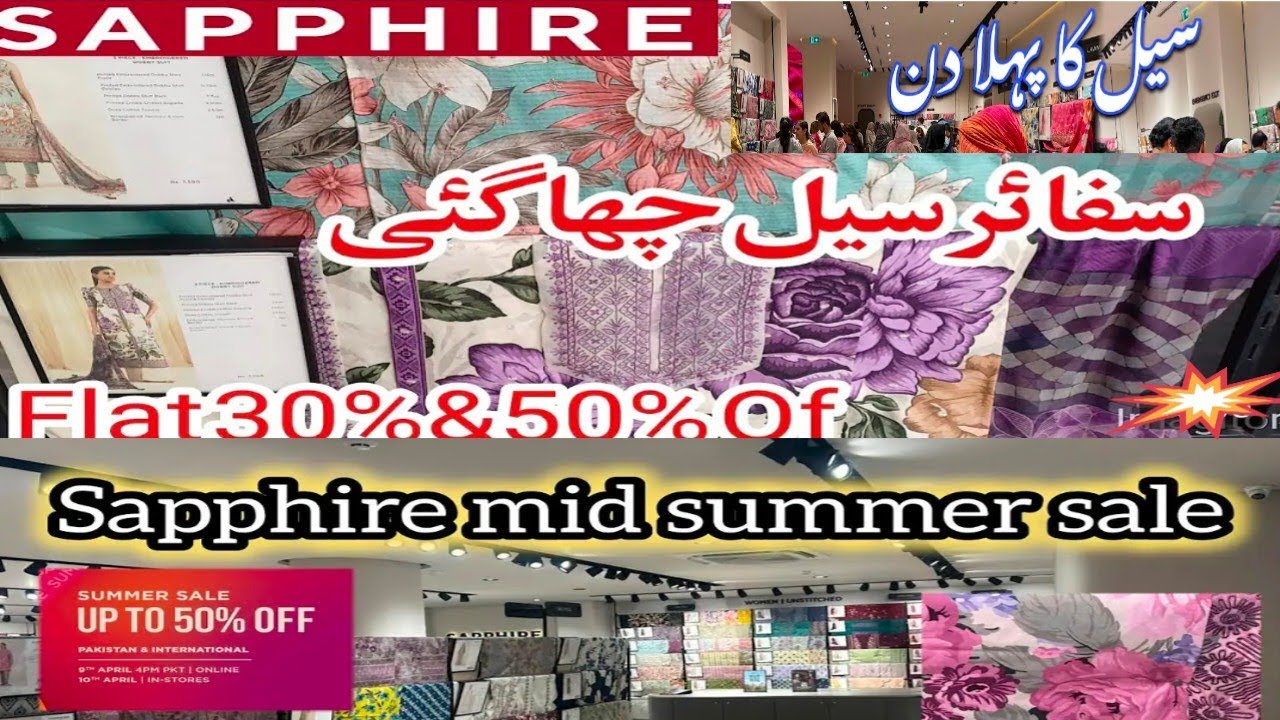 Sapphire Spring Summer Sale At Stores /Sapphire Sale 1 Day Huge ...