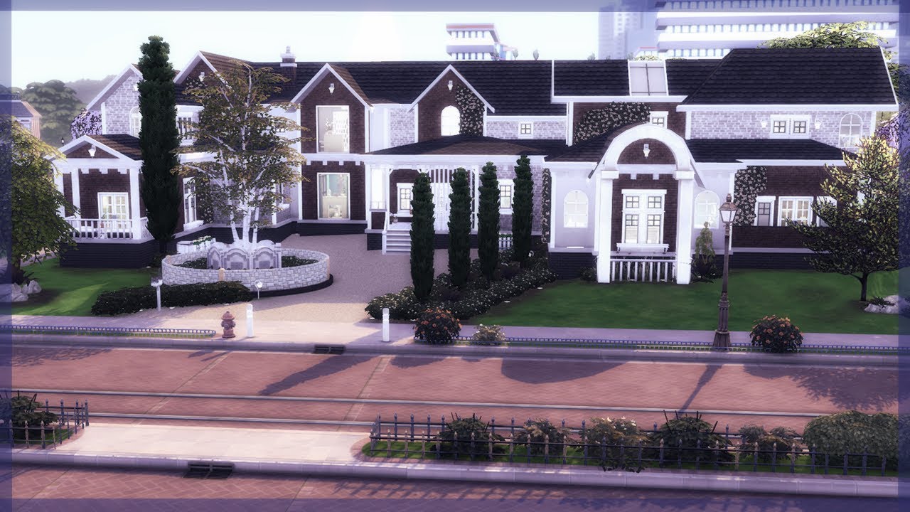 YOUTUBER MANSION || Winston Estate Part 1 (EXTERIOR) || The Sims 4 ...