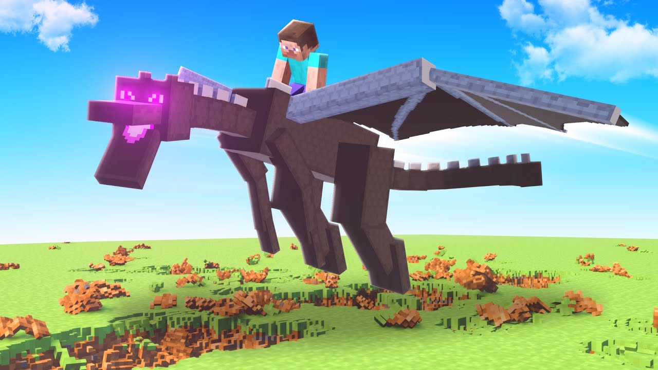 Ridable Minecraft Ender Dragons.. (Teardown) - YouTube