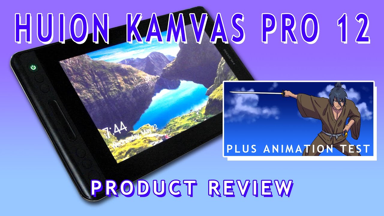 Huion Kamvas Pro 12 Review & Animation (Windows/MacOS) - YouTube
