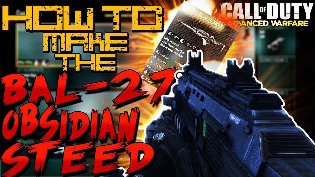 COD AW: How To MAKE The Bal 27 Obsidian Steed ELITE Variant (COD AW Bal ...