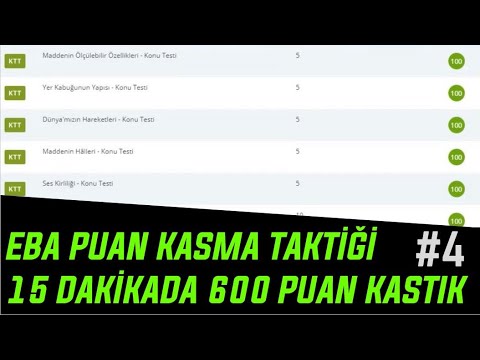 EBA PUAN KASMA TAKTİĞİ | TEST CEVAPLARI 4