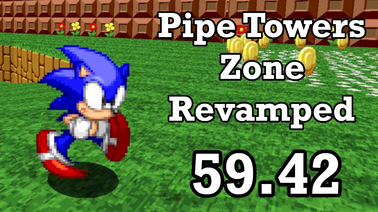 SRB2 Modded Maps - Pipe Towers Revamped in 59.42 (Sonic) - YouTube