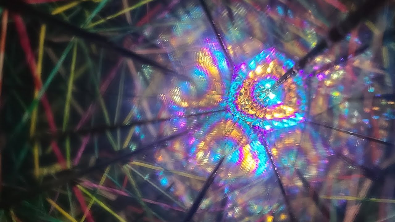 how to make a stained glass kaleidoscope using regular mirror.. - YouTube