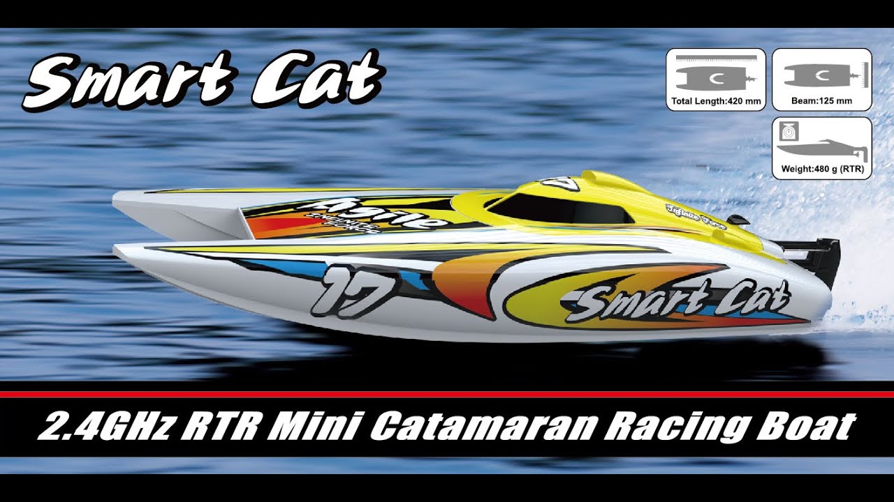 Joysway 8204 Smart Cat 2.4GHz RTR RC toy boat speed boat mini Catamaran ...