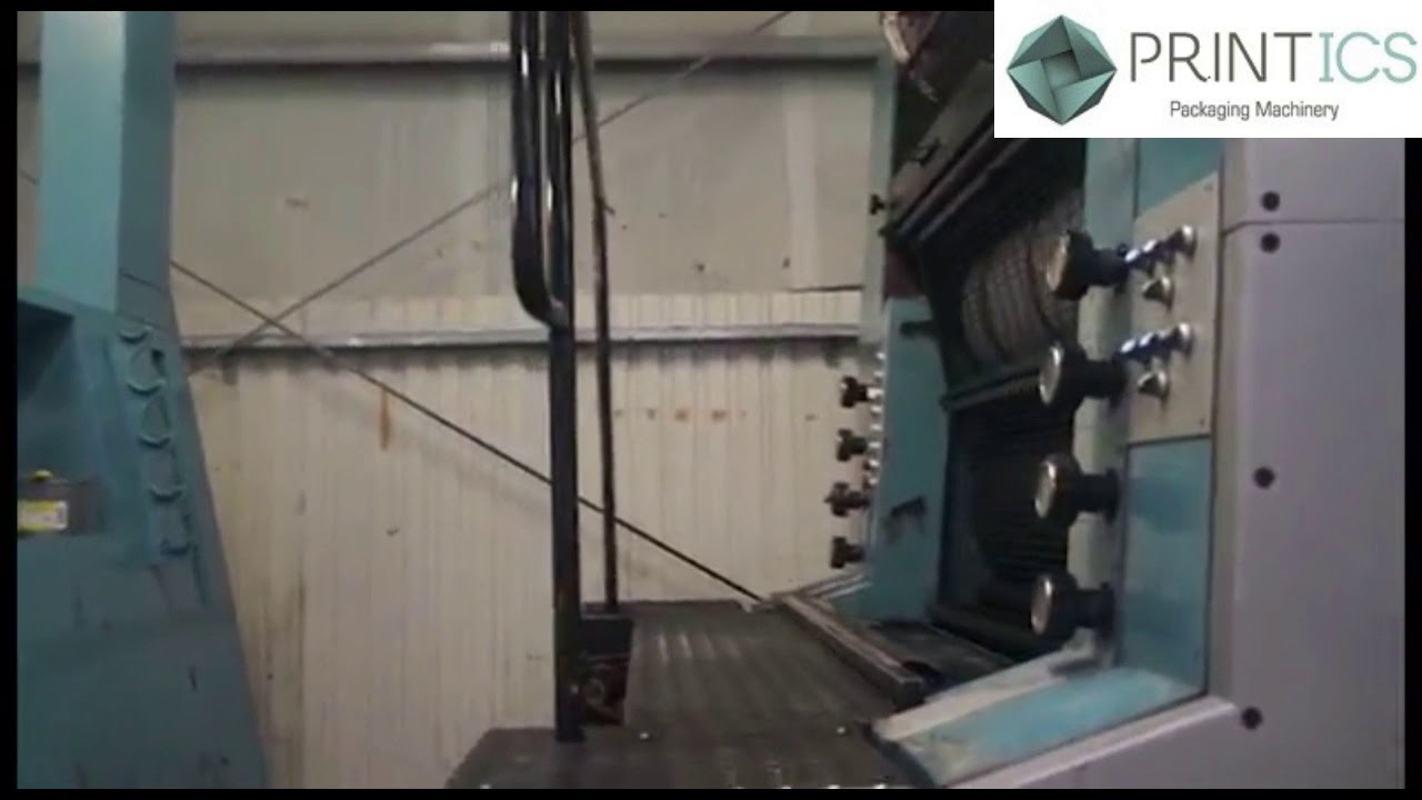 VIDEO PRINTICS U36680719 MAN ROLAND R 804-5 OFFSET PRINTER 4 COLOR ...