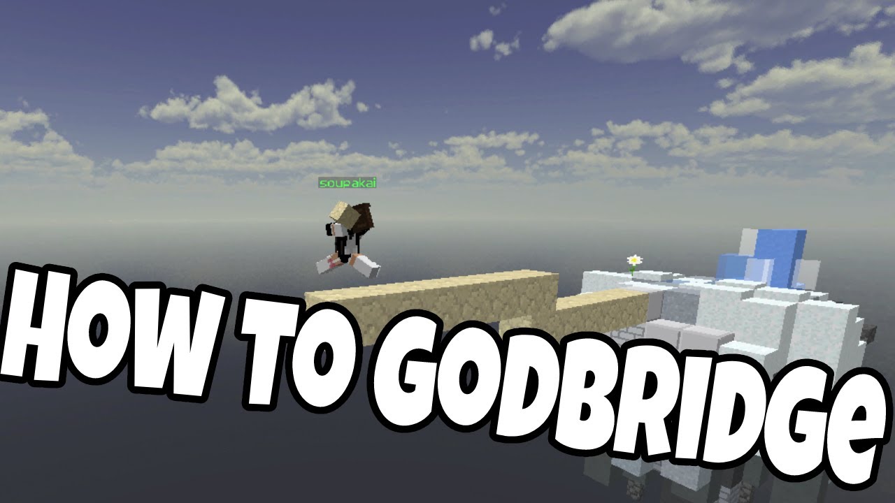 How to Godbridge in minecraft Beginners tutorial(Very Easy) - YouTube