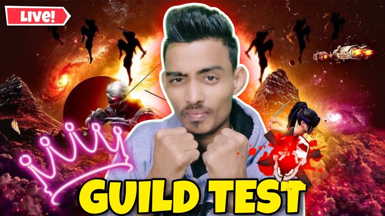 FREE FIRE LIVE GUILD TEST | FF LIVE GUILD TES | GG YT LIVE #ffguildtest ...