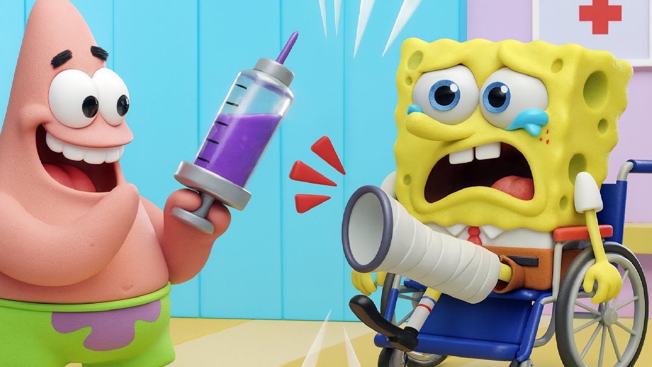 Stop Patrick Star!!! Spongebob Broken Leg - Spongebob Funny Animation ...