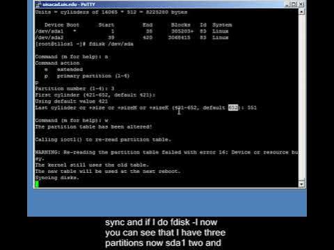 Partitioning Formatting and Mounting - YouTube