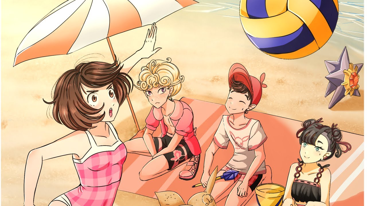 Beach Episode 🏖️(Pokémon sword and shield animation) - YouTube