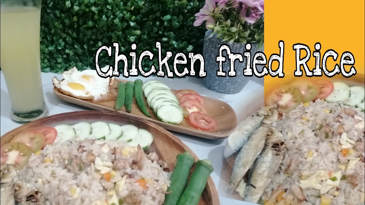Breakfast for today Sinangag with Tuyo/ Chicken fried Rice with Dried ...