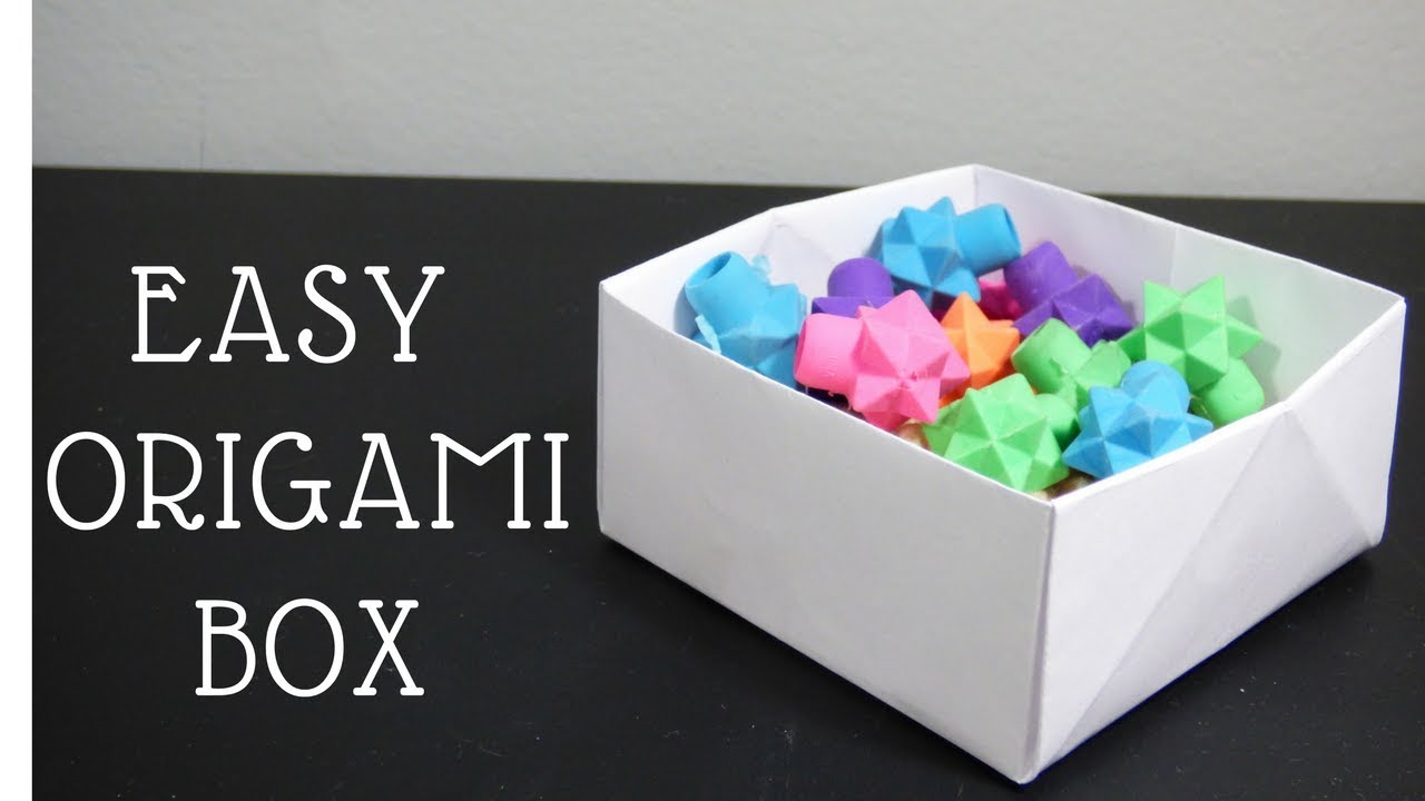 Easy Origami Box - YouTube