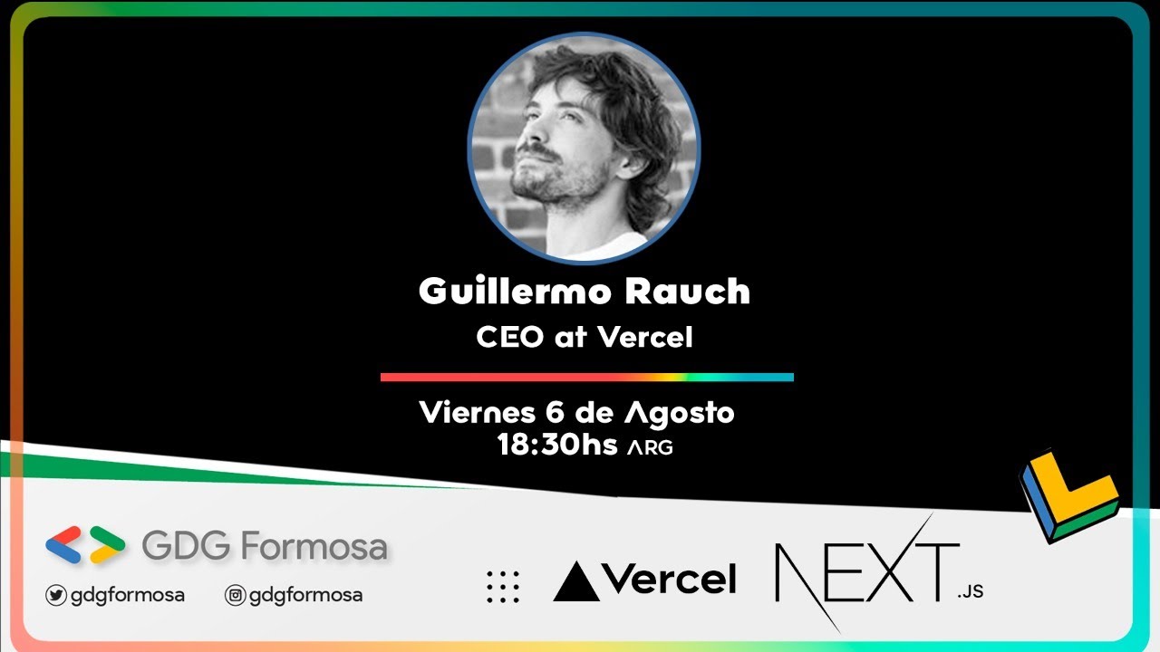 GDGFORMOSA - Guillermo Rauch CEO at Vercel - YouTube