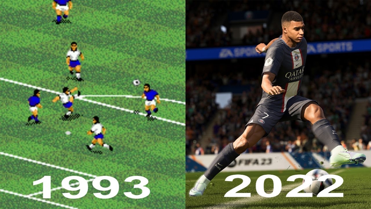 Evolution of FIFA games 1993 - 2022 - YouTube