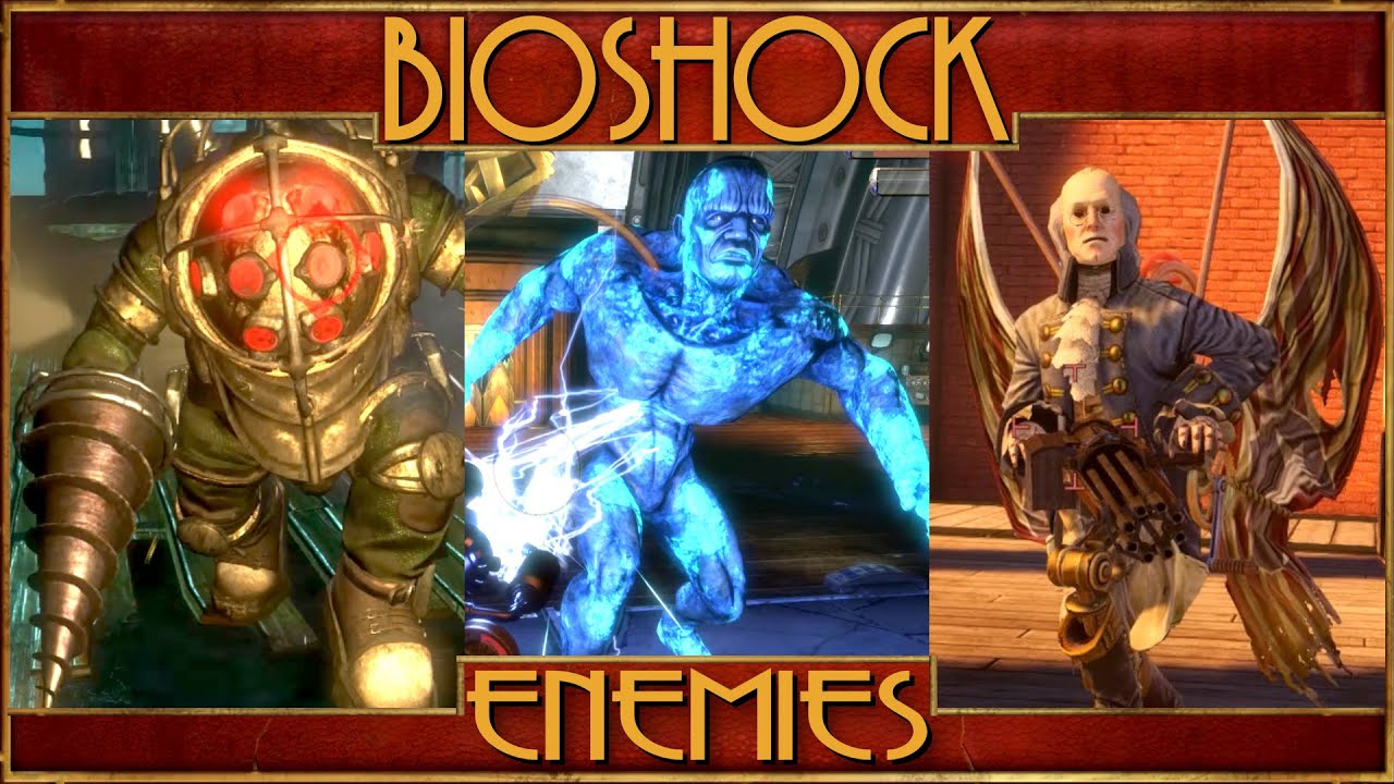 All Bosses and Enemies of Bioshock (2007 - 2014) - YouTube