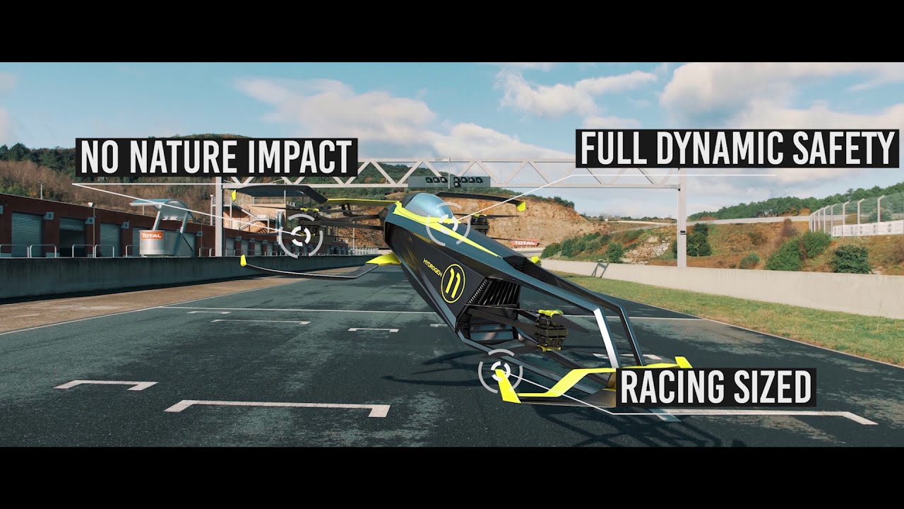 CarCopter, first hydrogen flying formula 1 - MACA - YouTube