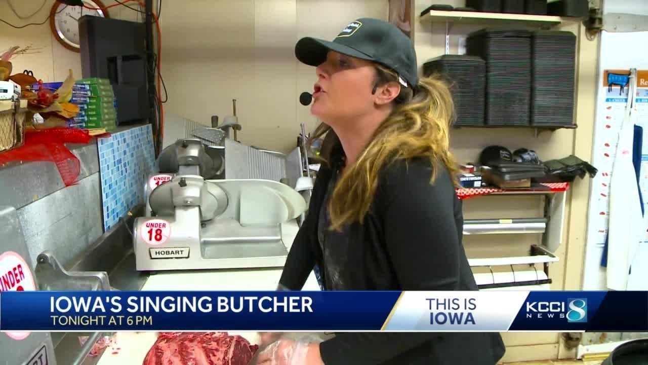Iowa’s singing butcher blends music and meat - YouTube