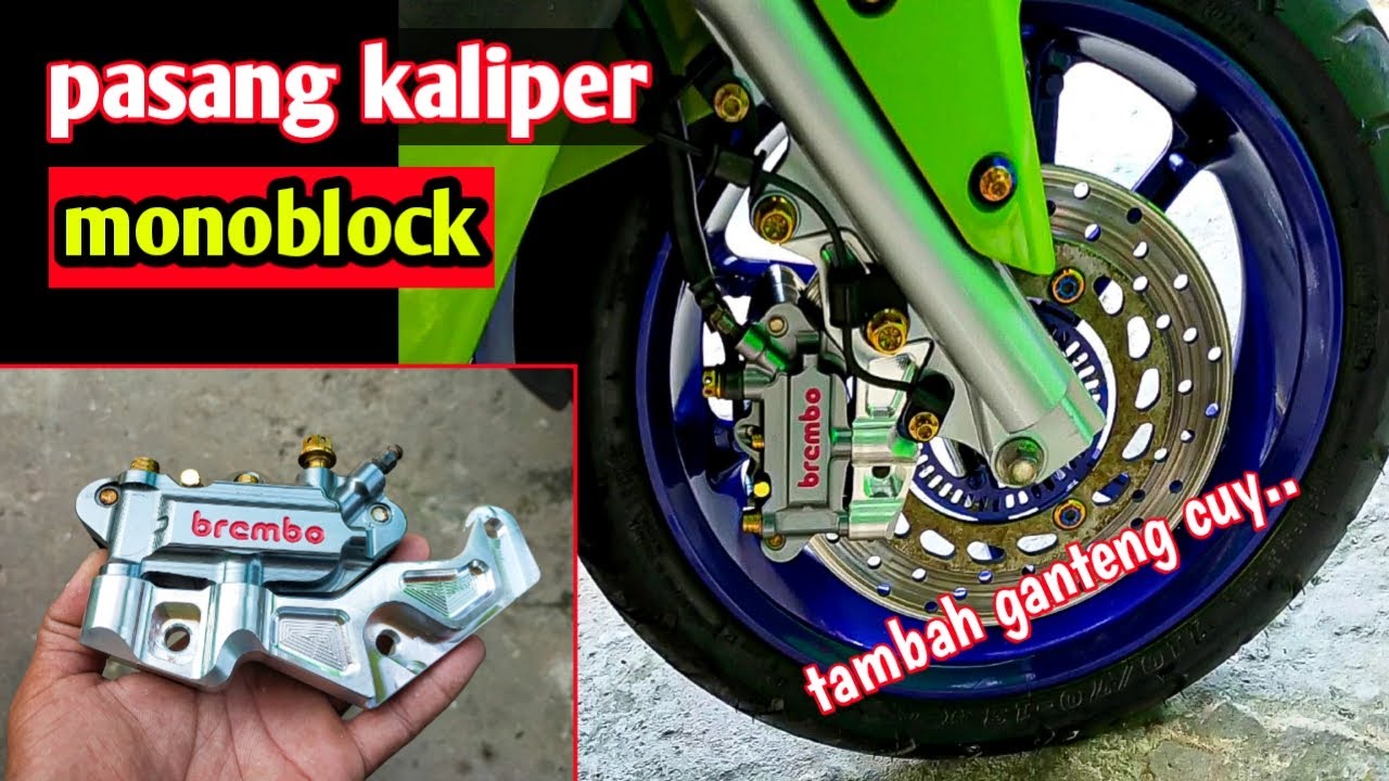TUTORIAL PASANG KALIPER BREMBO MONOBLOCK // DI YAMAHA NMAX - YouTube