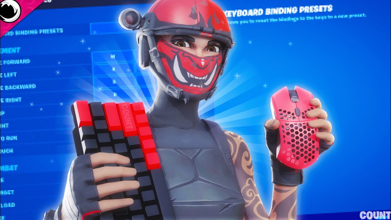 Using keyboard and mouse for a video/ playing fortnight for the first ...