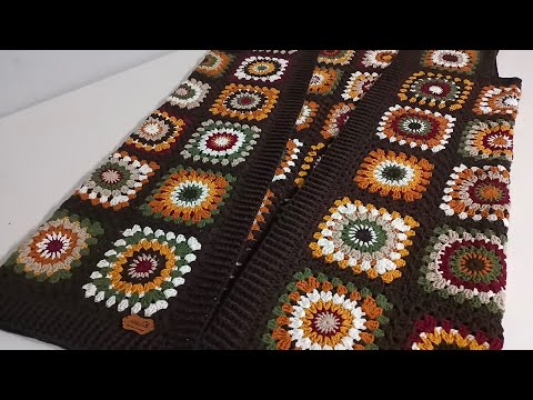 1.bölüm motifli yelek birleştirme