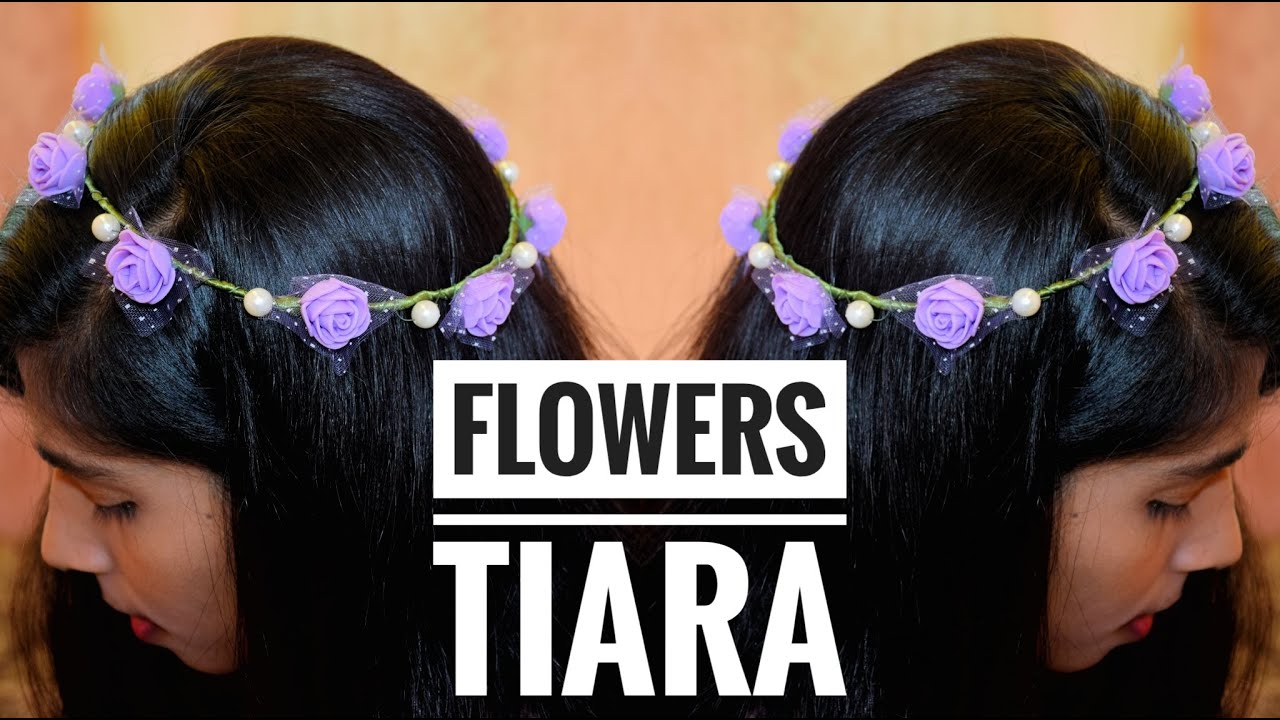 DIY flowers crown/flowers Tiara - YouTube