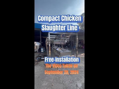 Free installation compact chicken slaughter line made in China