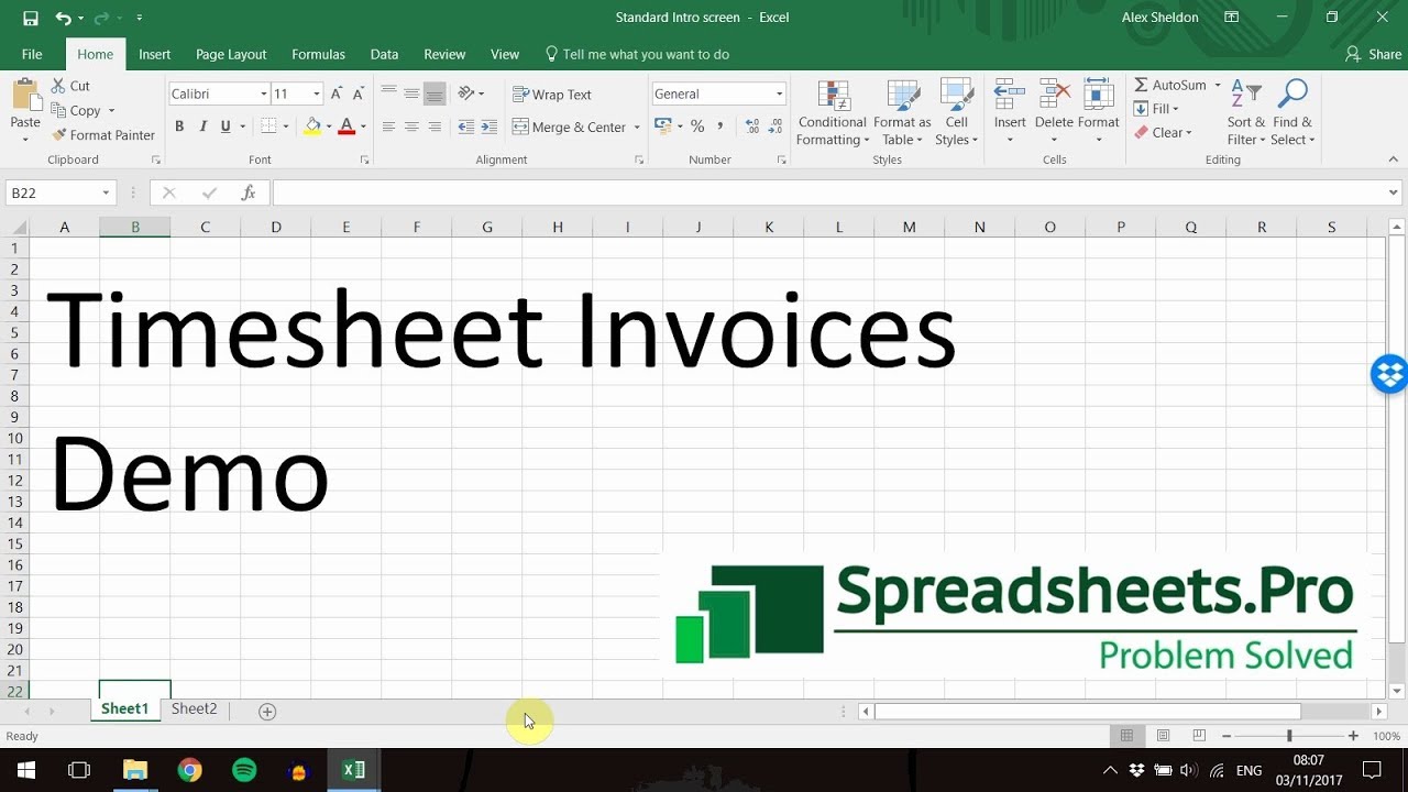 Demo video Timesheet Invoices - YouTube