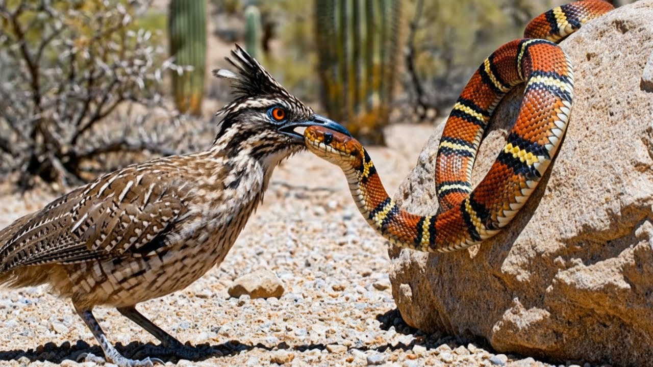 Roadrunner vs Snake: Desert Battle Caught on Camera. - YouTube
