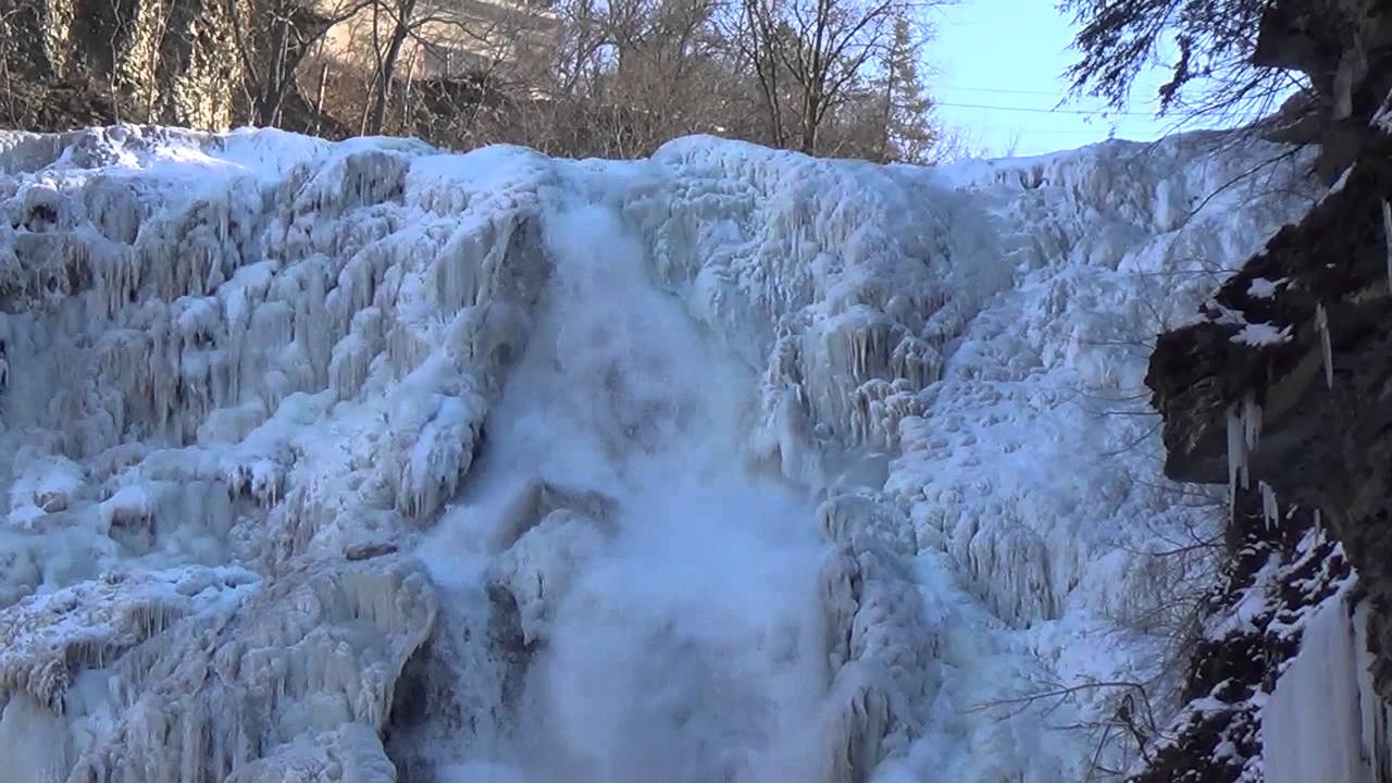 Park Minute: Frozen Ithaca Falls - YouTube