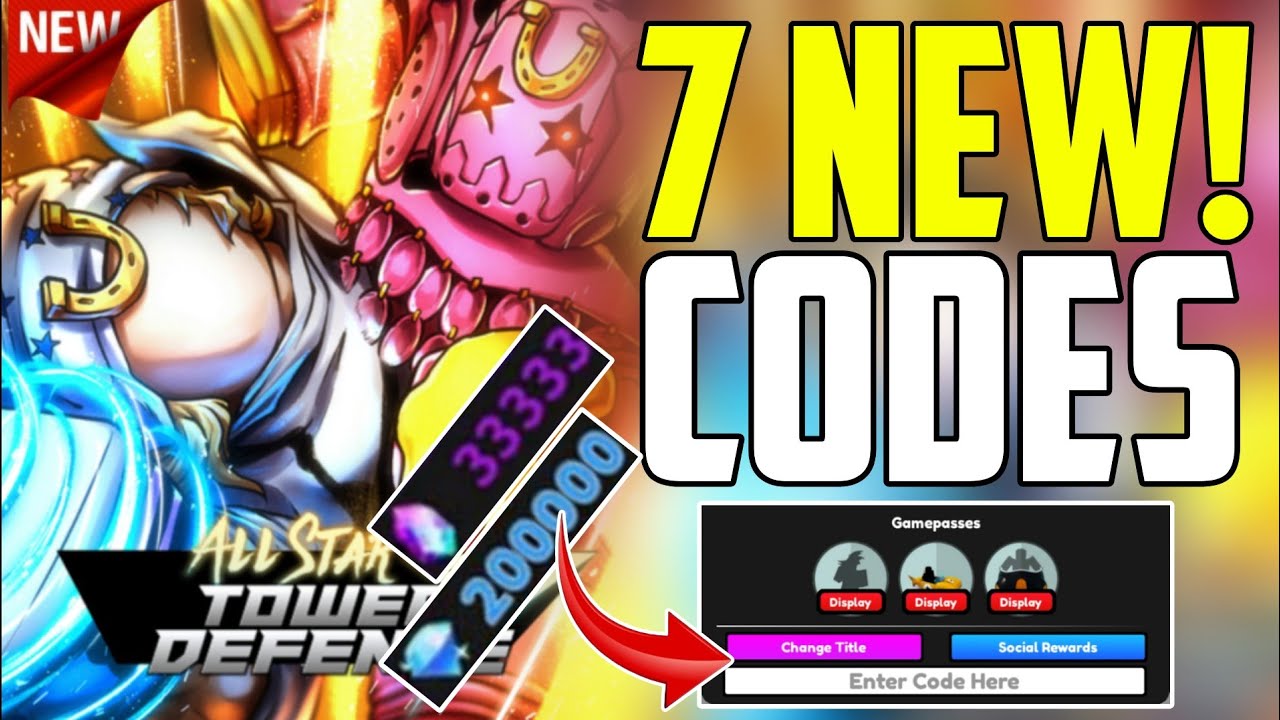 ⚠️ALL NEW!!⚠️ ALL STAR TOWER DEFENSE CODES 2024 - CODES FOR ALL STAR ...