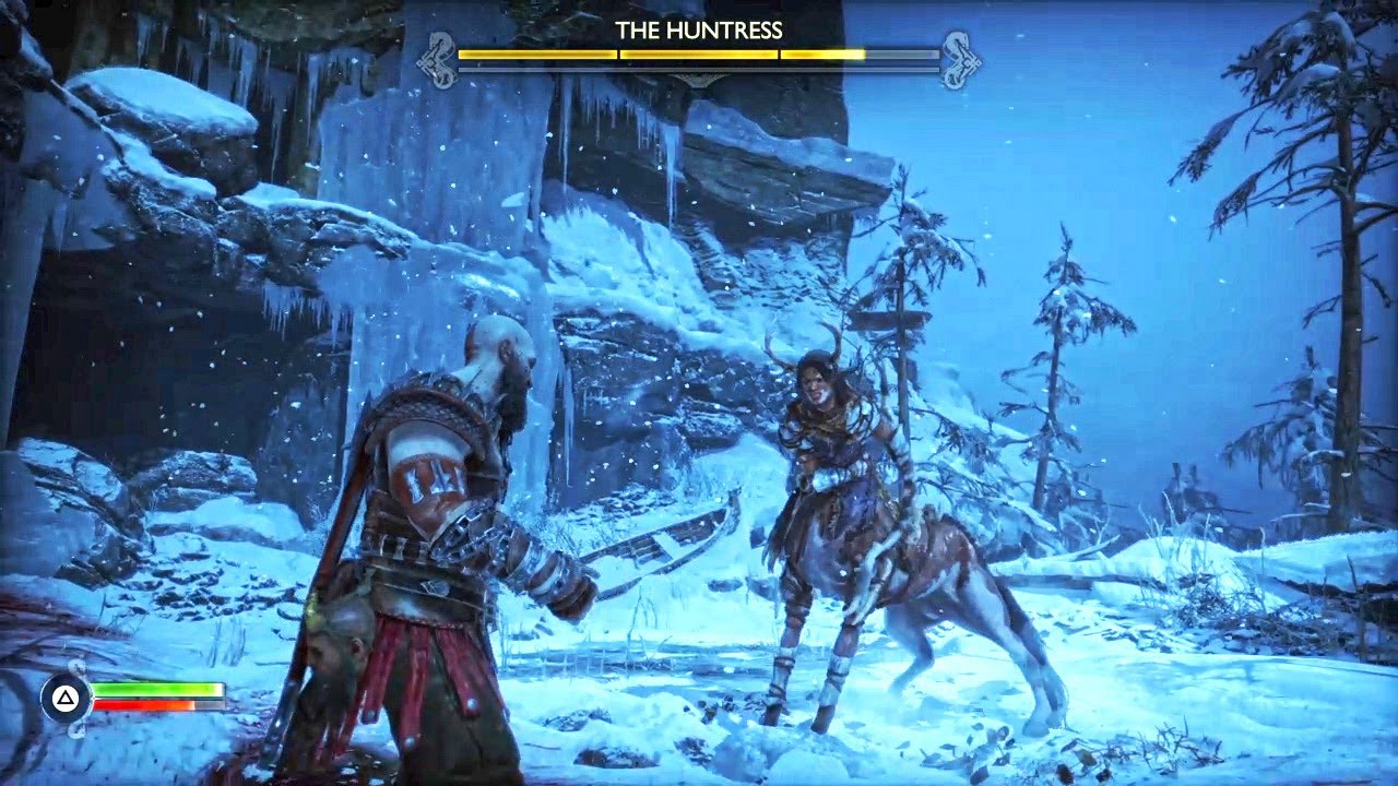 The Huntress Boss Fight God Of War Ragnarök Youtube