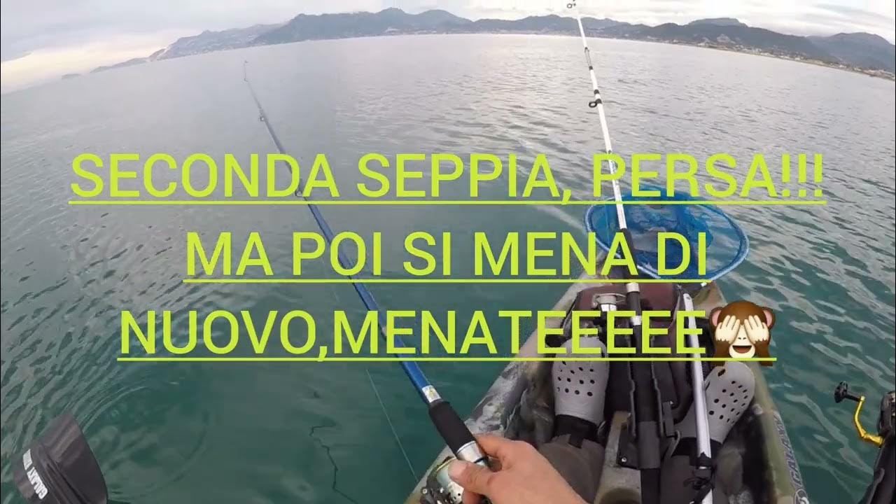 Eging dal kayak, seppie e kalamari,è sfumata una bella pescata - YouTube