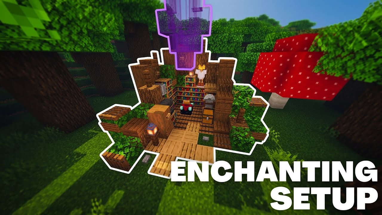 Minecraft: Ultimate Enchanting Setup - Tutorial (Simple) - YouTube