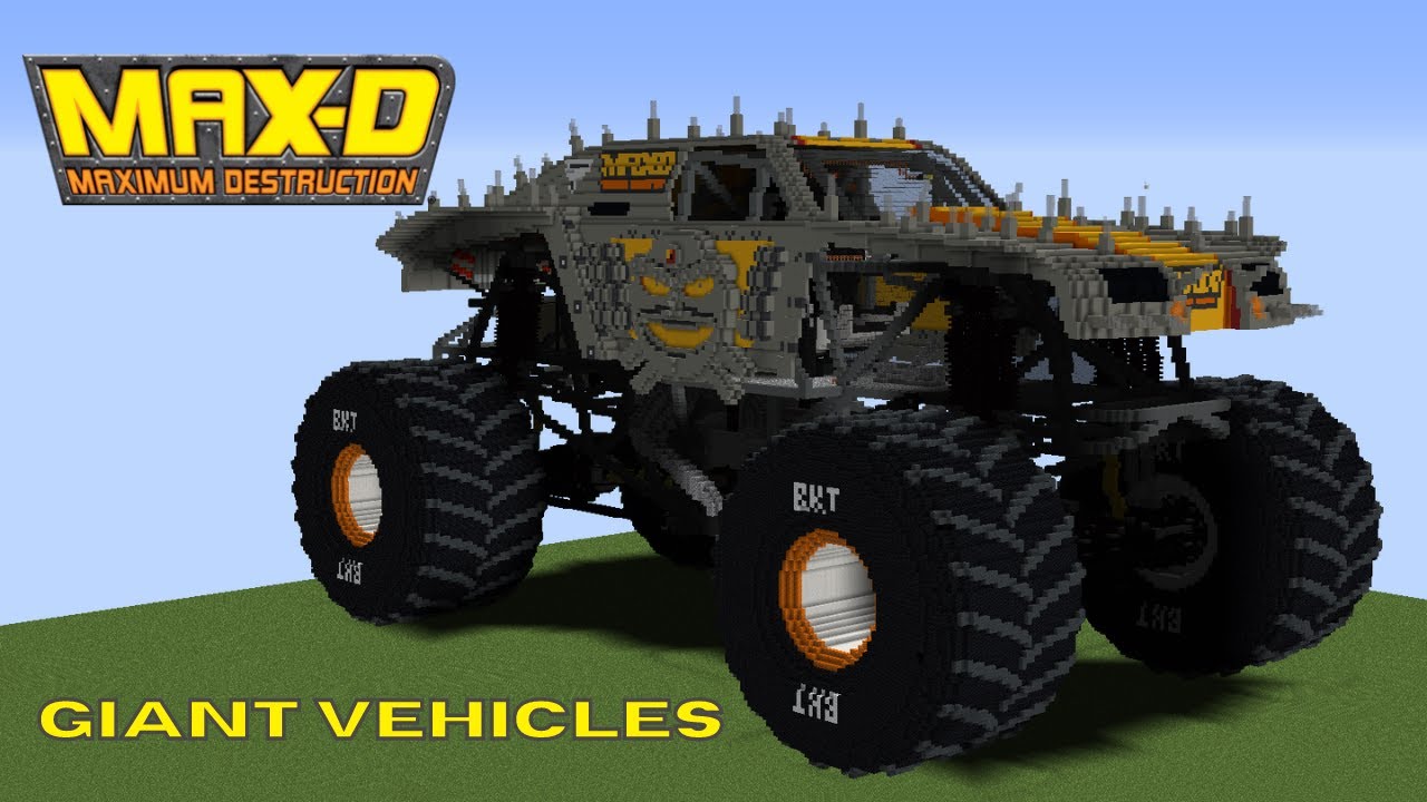 Minecraft | MAX-D MONSTER TRUCK By JoacoLoL95 | Giant Vehicles - YouTube