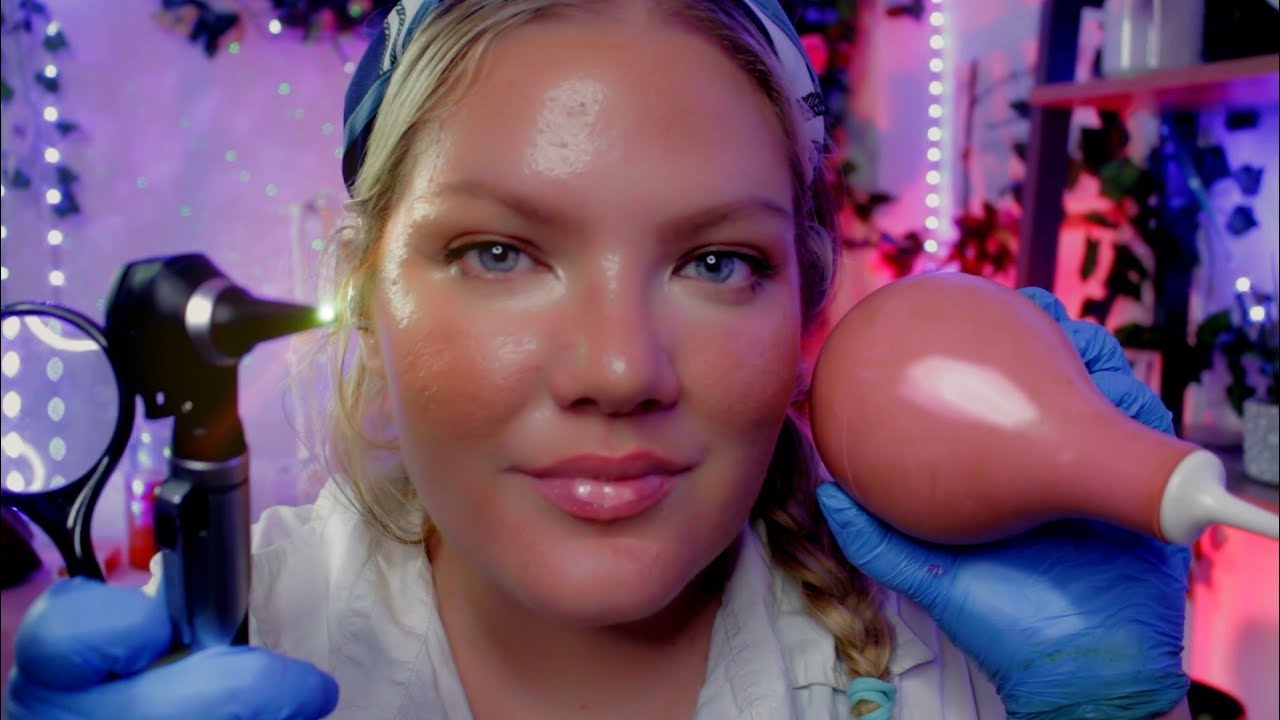 ASMR Detailed Face and Ear Exam, Inspection, Otoscope, Magnifying Glass ...