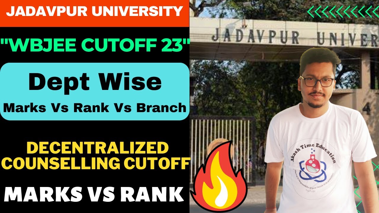 WBJEE Marks Vs Rank 2023 🔥| Jadavpur Marks Vs Rank Vs Branch | WBJEE ...