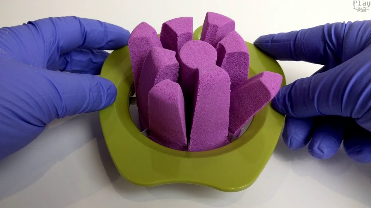 Kinetic Sand Cutting with Slicer - YouTube