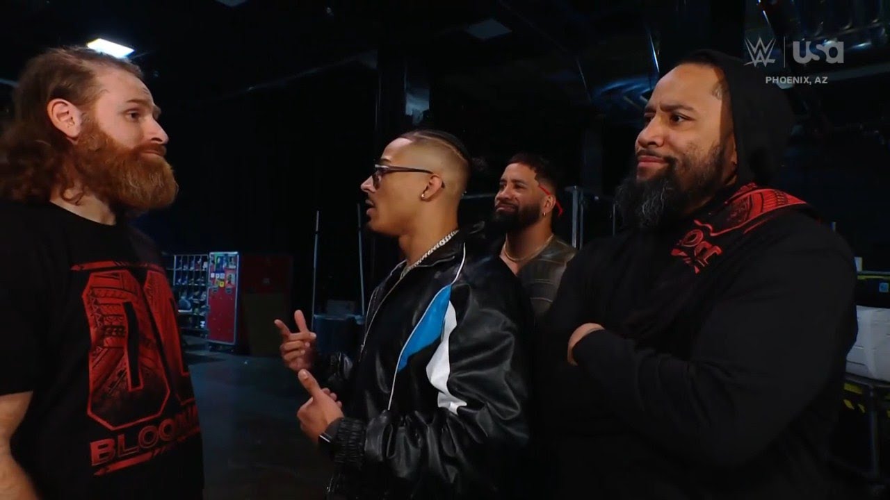 Jimmy & Jey Uso gang up on Carmelo Hayes as he provokes Sami Zayn ...