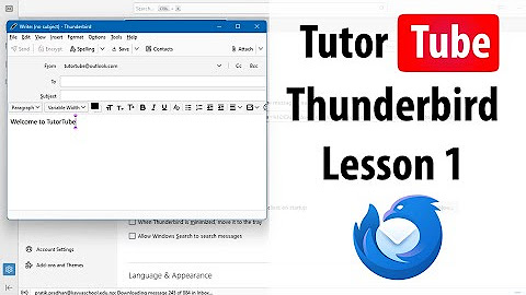 Thunderbird Tutorial Series - YouTube