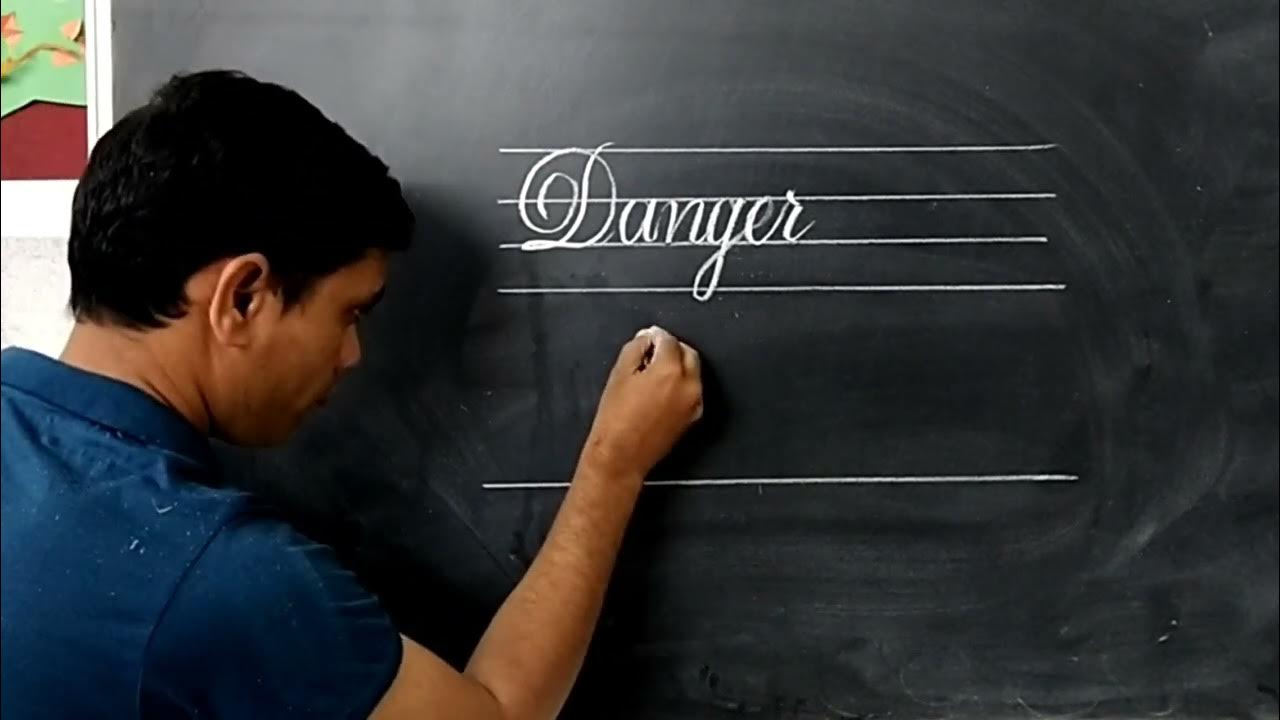 How to write Danger in cursive writing. - YouTube