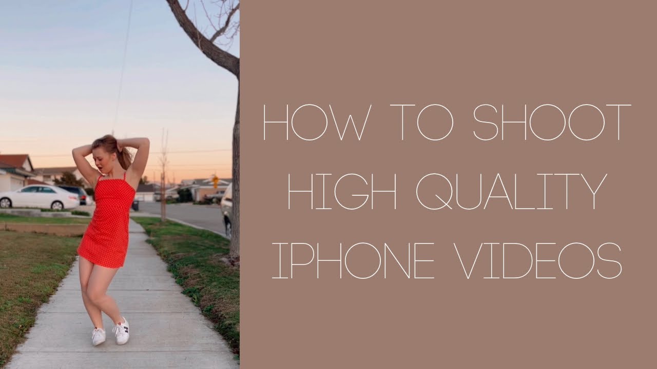 How to shoot HIGH QUALITY videos on iPhone!! - YouTube