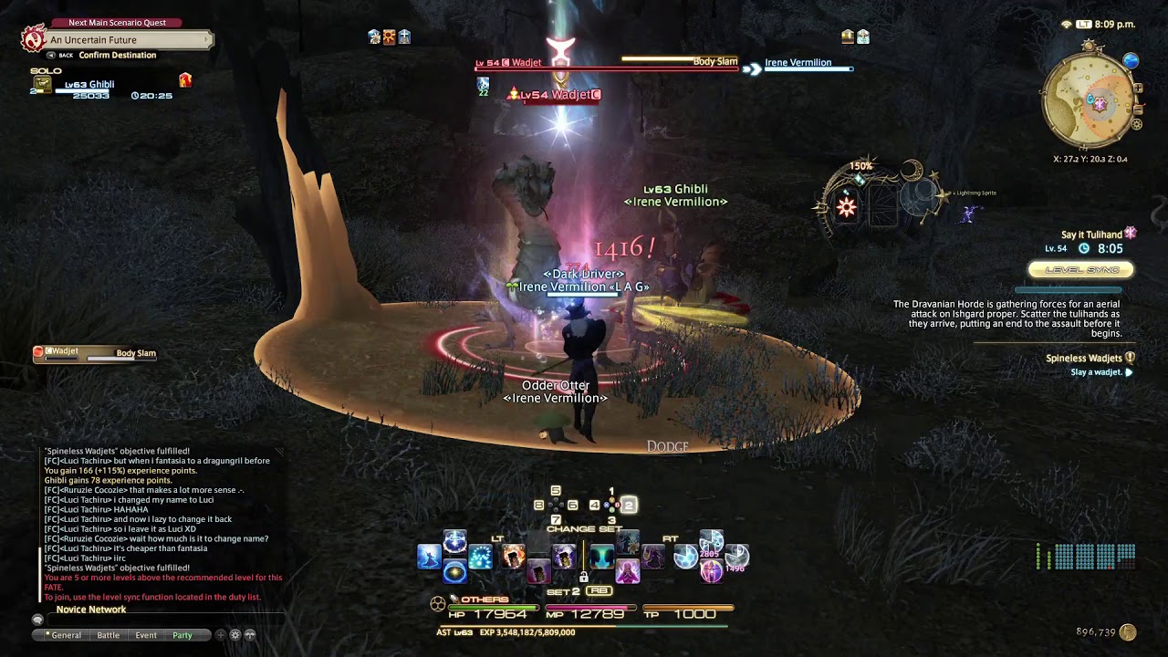 FFXIV HW : Lv54 Spineless Wadjets - Walkthrough - YouTube