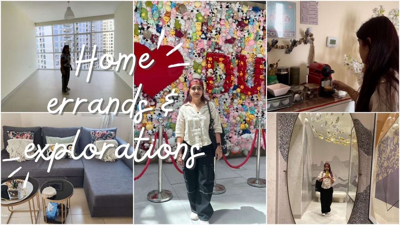 Home errands and exploration || Dubai mall~outing organizing cleaning ...