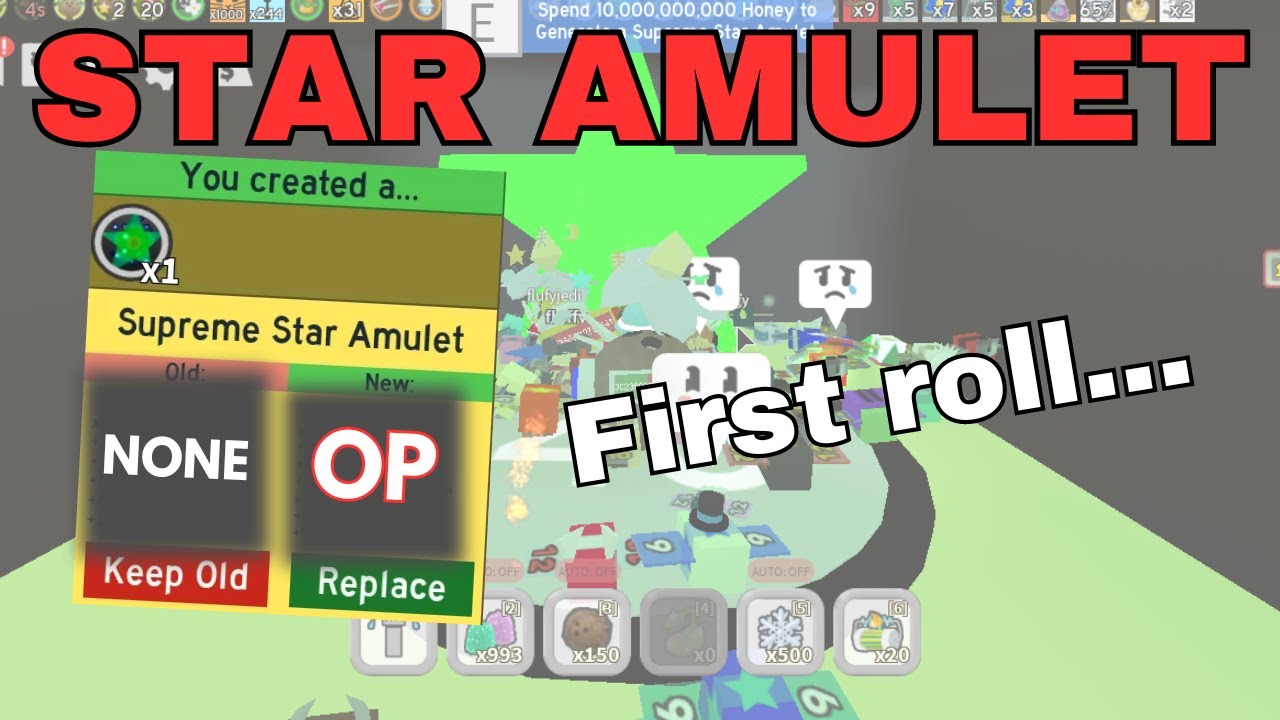I got the craziest *SUPREME STAR AMULET* (SSA) in Bee Swarm Simulator ...